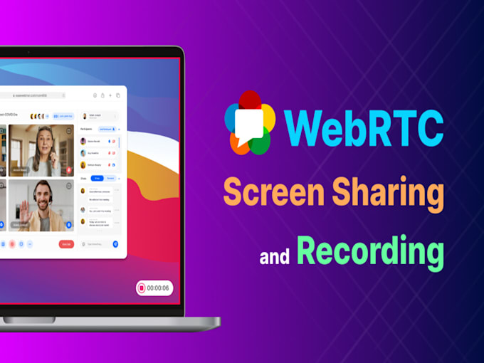 Create call recording and screen sharing app using webrtc by Nasirkhalil | Fiverr