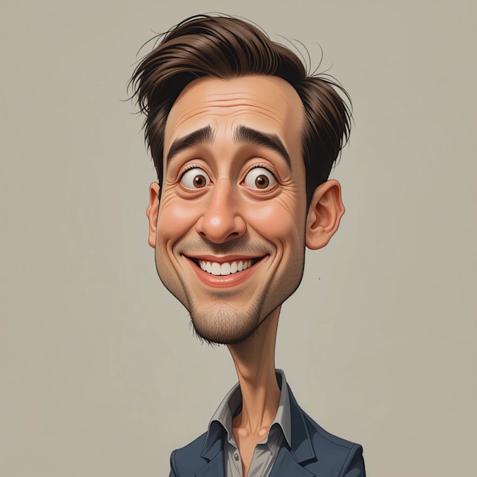 Draw nice style cartoon caricature as a profile picture by Daanphin ...
