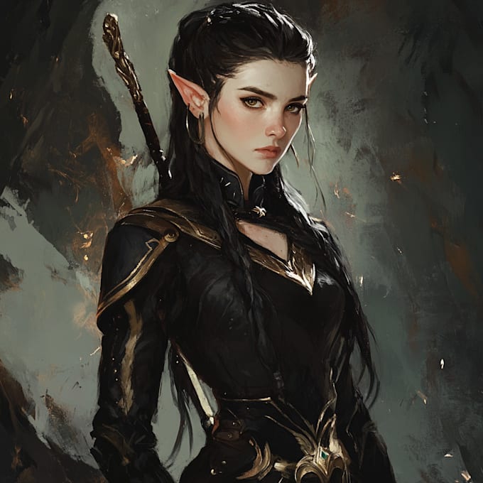 Make a dnd character illustration or concept art by Aimeeriley9 | Fiverr