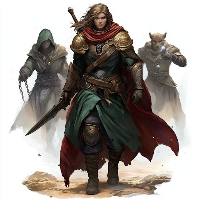 Draw dnd character illustration and game art by Canshi4 | Fiverr