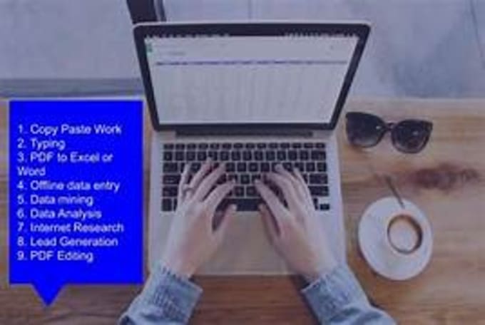 Professional data entry and ms office services expert in excel google docs by Pankhikon123 | Fiverr