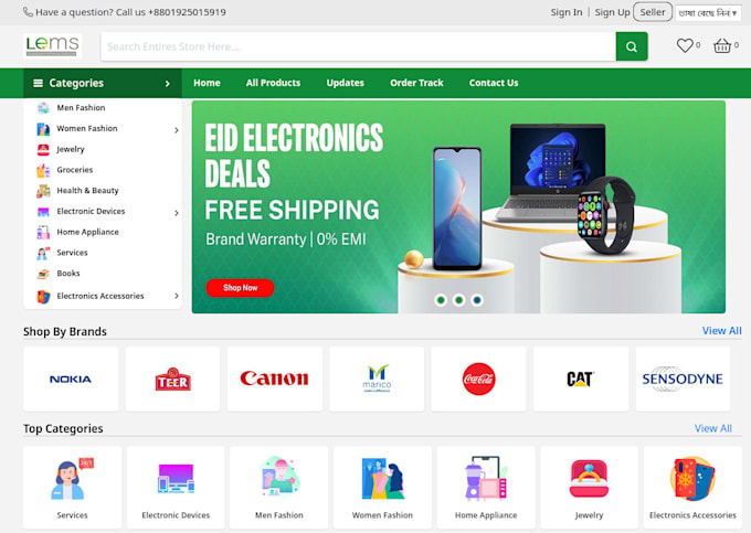 Create laravel ecommerce website solution for you by Chy_foysal | Fiverr