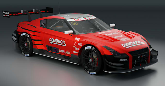 Create 3d realistic rf2 for assetto,body kit,3d texture,car warp,rpg ...