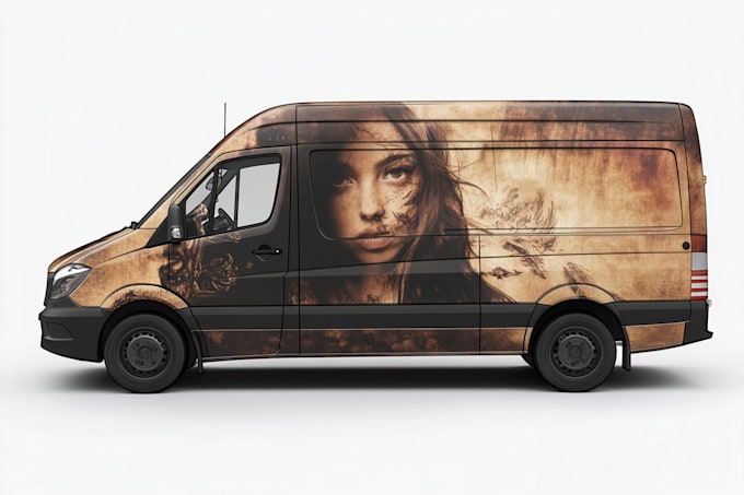 Create professional vehicle wrap, car wrap, van wrap, and lorry wrap ...