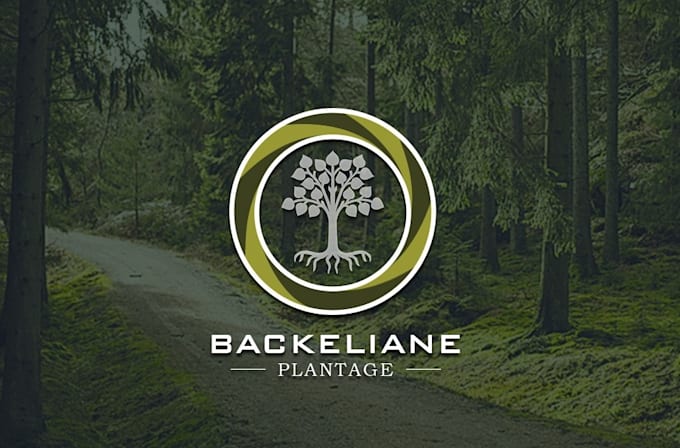 Create a custom modern minimalist plantage tree logo design by ...