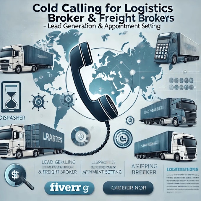 Do cold calling for freight broker, dispatchers and shipping companies ...