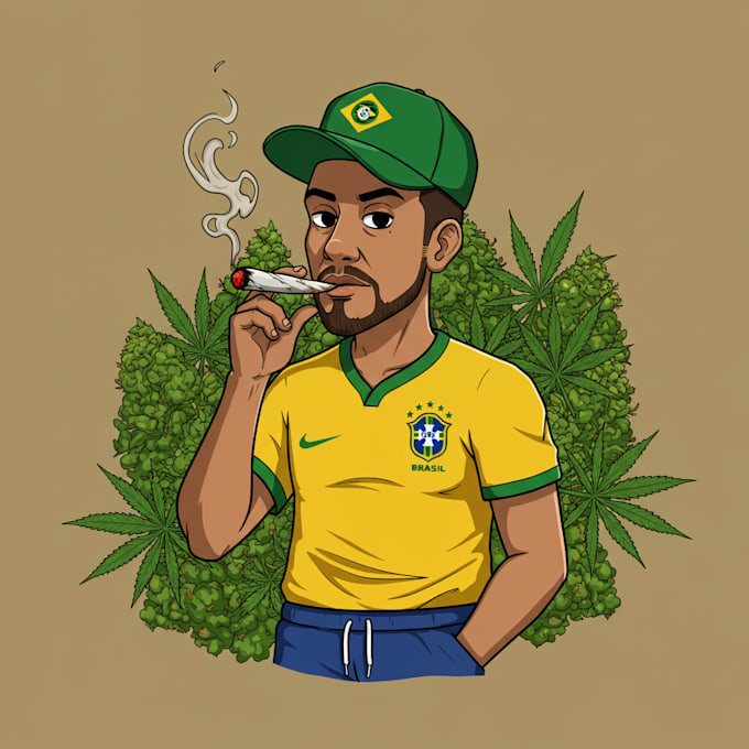 Create an exclusive cartoon weed character design by Julio_santos32 ...
