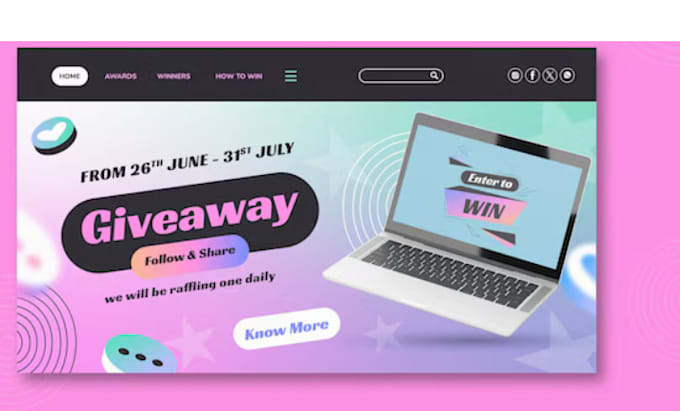 Design raffle website competition website for raffle business by ...