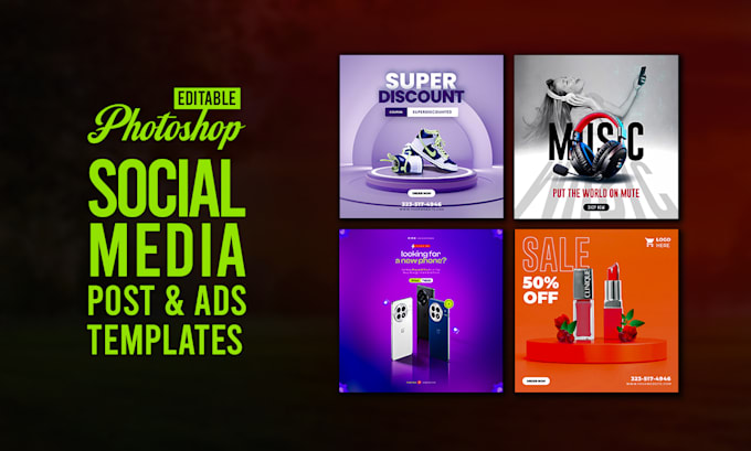 Create eye catching social media posts and custom designs by Jawsan ...