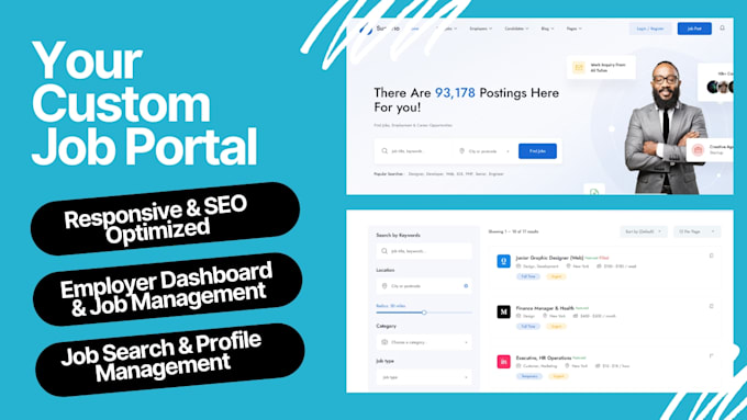 Create custom job board, staffing, hiring website by Digiguyweb | Fiverr