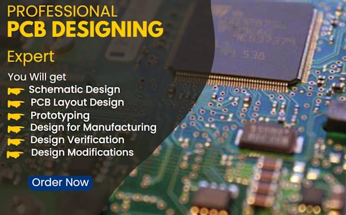 Do pcb circuit design schematic in eagle or proteus by Hhamza11 | Fiverr