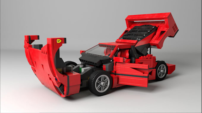 High quality 3d car model, car interior, realistic vehicle design,lego ...