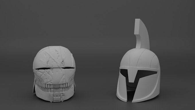 Make a 3d print model of helmet, mask and cosplay props by Kinghenry_3d ...