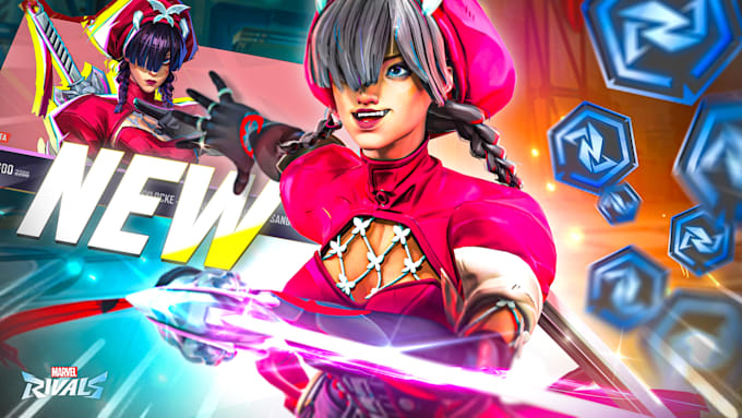 A great thumbnail of marvel rivals by Vic7orzdzn | Fiverr