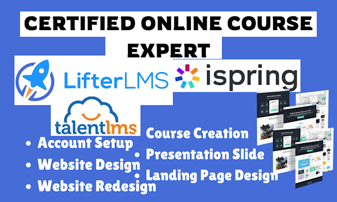 Design elearning website using learndash,tutor lms, lifterlms, learnpress by Chiderabe123 | Fiverr