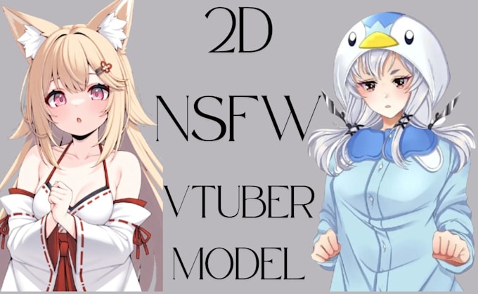 Design and rig pro live 2d model 2d vtuber model furry vtuber, nsfw vtuber model by Dee_vtuber ...