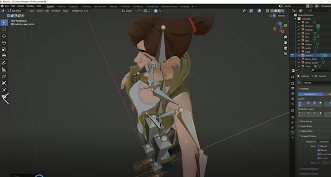 Retarget ik fk,ue5 live link,animate face morphs,control rig maximo,weight paint by Vegudrea ...