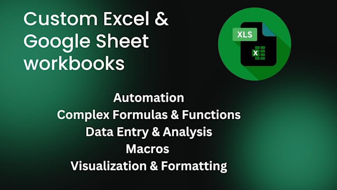 Create custom excel and google sheet files by Vjoaov | Fiverr Create custom excel and google sheet files by Vjoaov | Fiverr