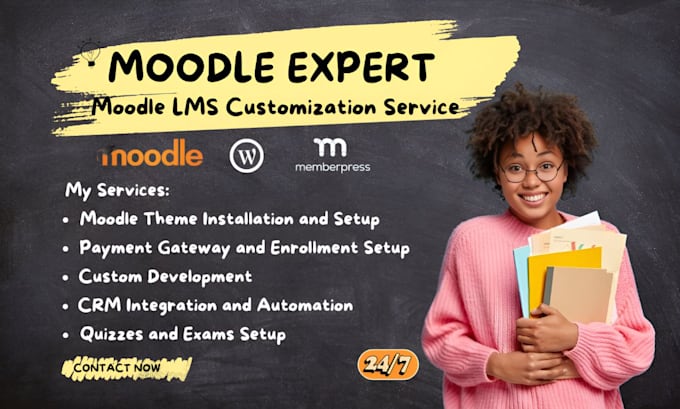 Setup moodle lms moodle workplace customize moodle moodle elearning lms by Miradwise | Fiverr