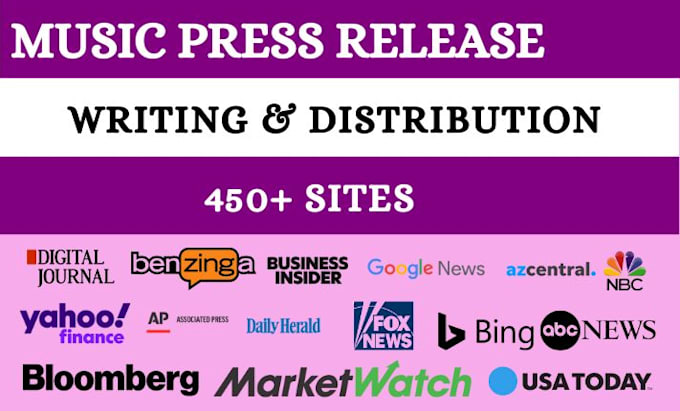 Write your artist bio, music press release, pr distribution submit ...