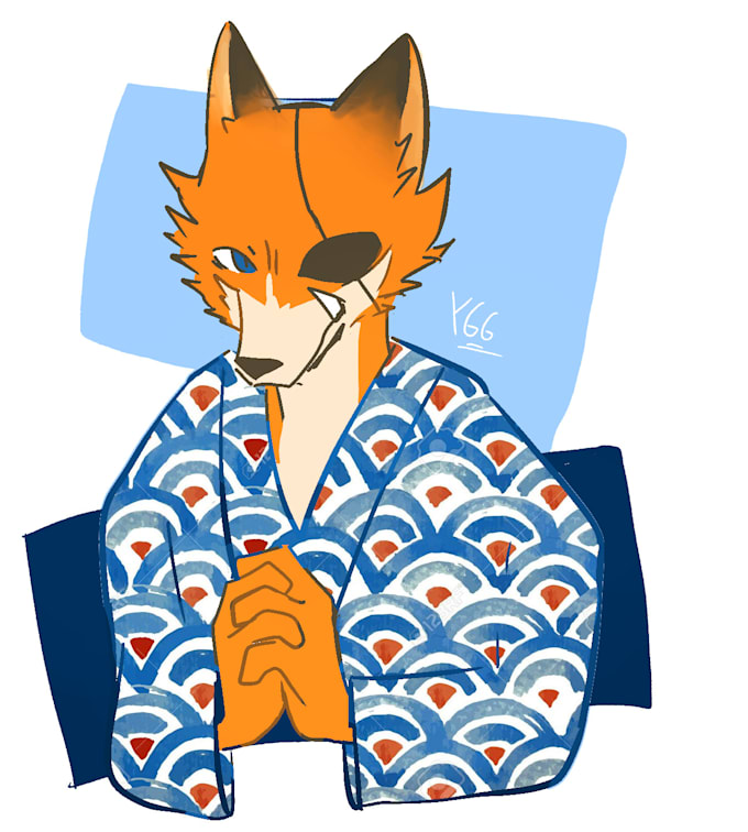 Draw your furry art characters basic color by Yorushi66 | Fiverr