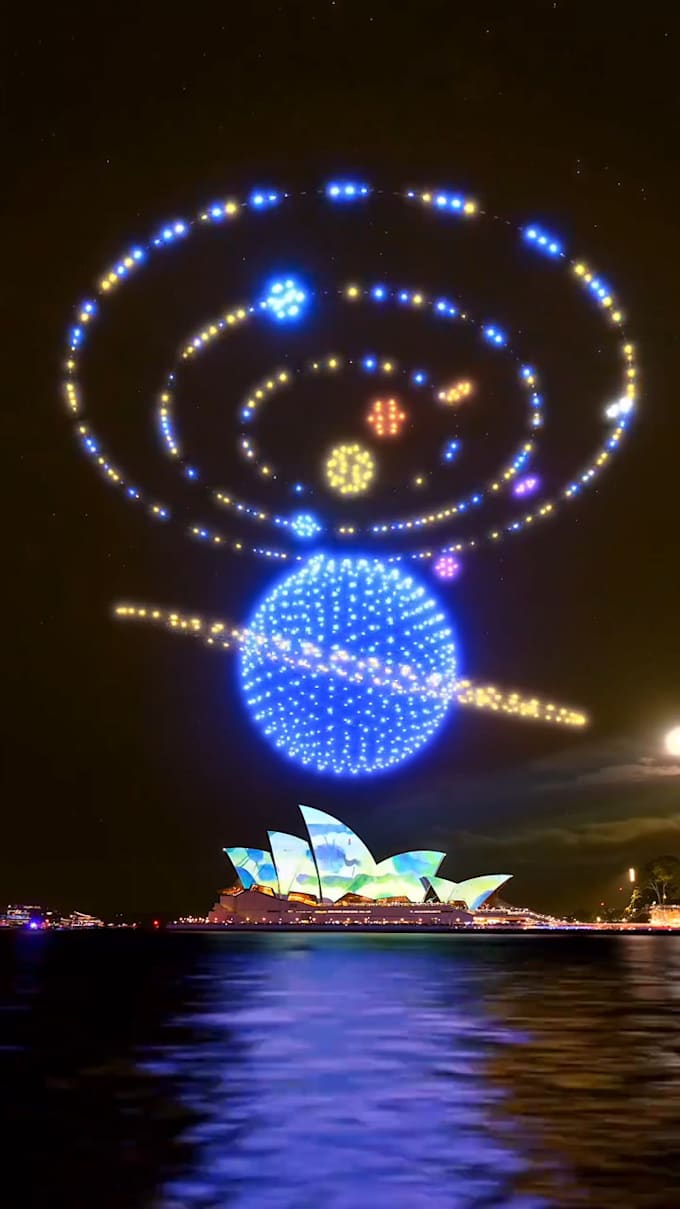 High quality 3d drone animation,3d vfx animation, 3d drone show ...