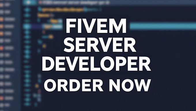 Fivem server develop and fix, premium realistic, script, dayz ...