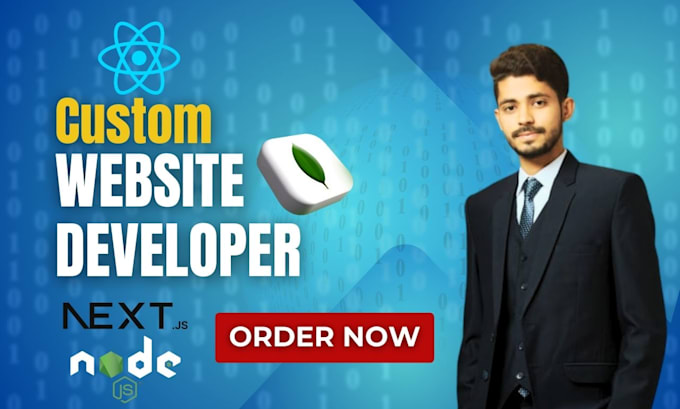 Be your front end backend website developer with react, nodejs and mongodb by Thezaidi | Fiverr