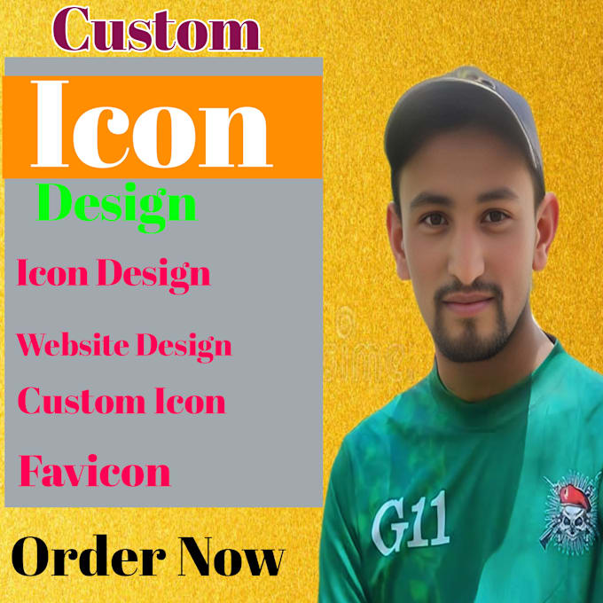 Design custom icon, website icon and favicon by Danayi78 | Fiverr