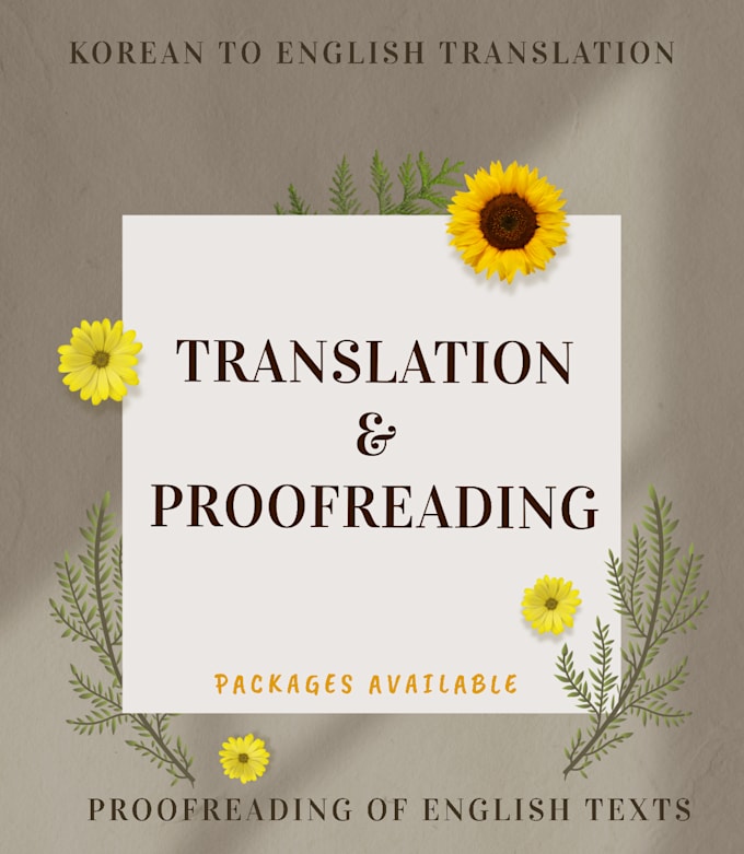 Korean to english translation by Emilysuuu | Fiverr