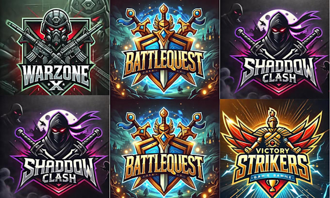 Make a professional gaming logo for you by Khadijamustaqee | Fiverr
