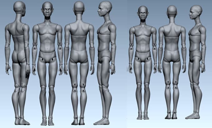 Sculpt 3d bjd model articulated 3d doll toy design for 3d printing by Hartelyjohnson3 | Fiverr
