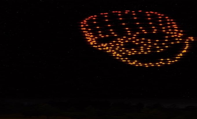 Do realistic 3d drone show animation,3d drone animation,vfx animation ...