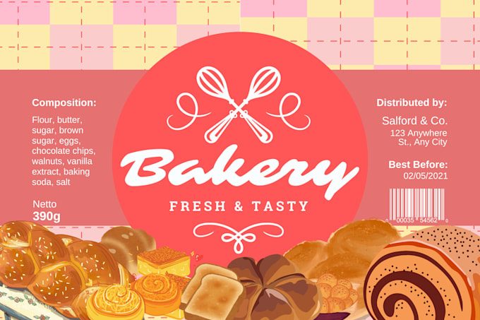 For bakery store labeling by Jai_lali | Fiverr