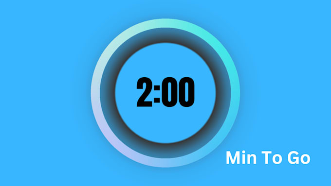 Create animated countdown timer video up to anytime by Mycosmos7 | Fiverr