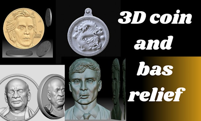 3d bas relief 3d coin model 3d medal design bas relief model 3d coin ...