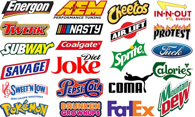 Recreate, remake, spoof, nostalgic parody logo with your name or brand ...