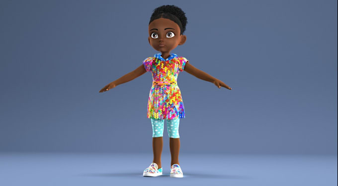 Remodel 3d cartoon character, rigging for ue5,3d carton animation, pbr ...