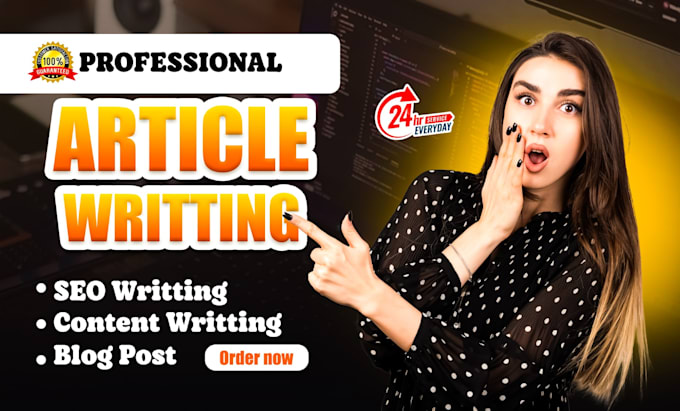 Write seo article, high quality blog post writing, content writing ...