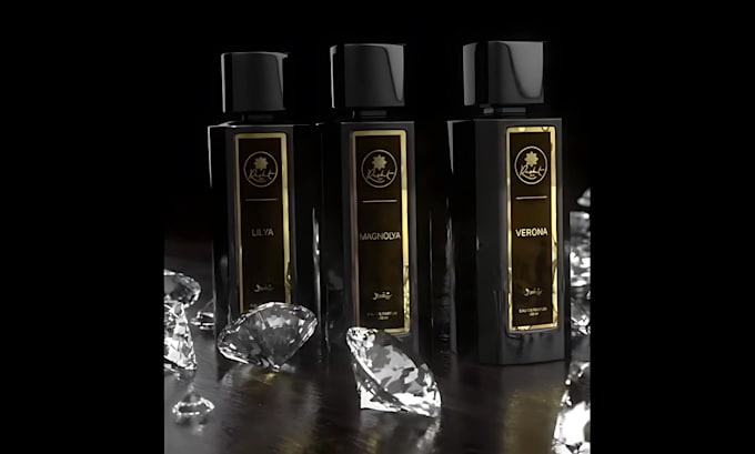 Crear animación de perfumes 3d cgi, diseño de perfumes 3d, animación de ...