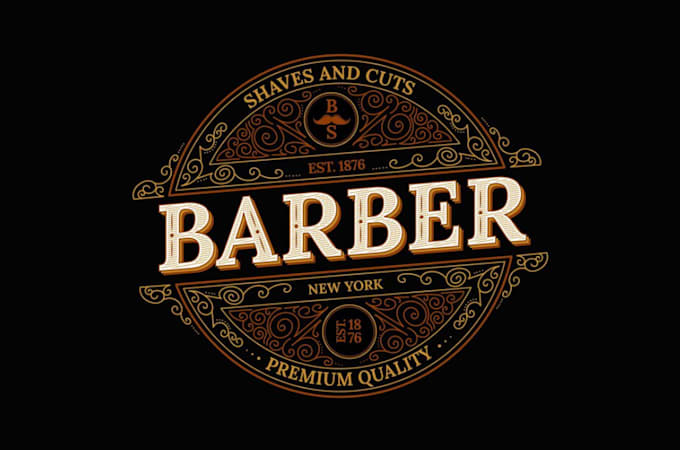 Do unique, custom barber and barber shop logo by Boscogfhd | Fiverr