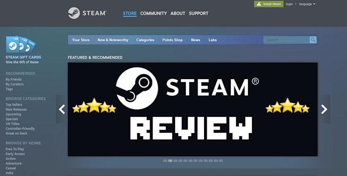 Do steam review to your game by Supernextlevel | Fiverr