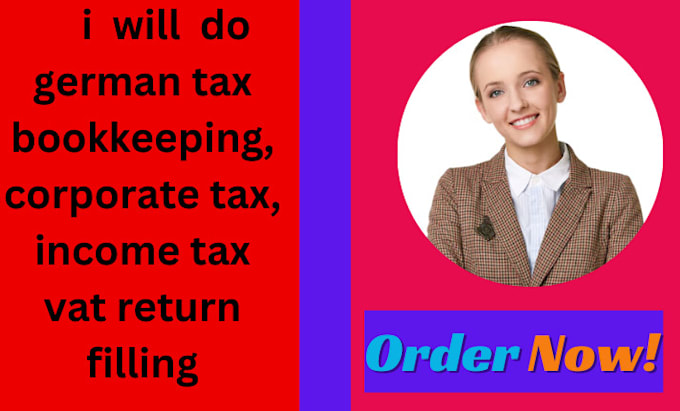 Do german tax bookkeeping, corporate tax, income tax vat return filling ...