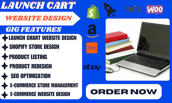 Setup responsive launch cart website, design launch cart store by Mary ...
