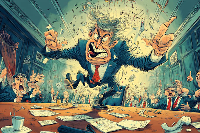 Draw digital political cartoons by Iseuvach | Fiverr
