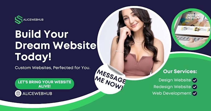 Build a custom responsive wordpress website design by Aliceariia | Fiverr