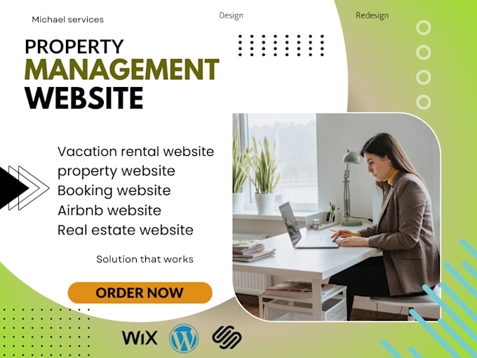 Build proprety management website airbnb, buildium appfolio by Mich ...