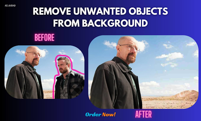 Remove unwanted objects, people and background from photo by ...
