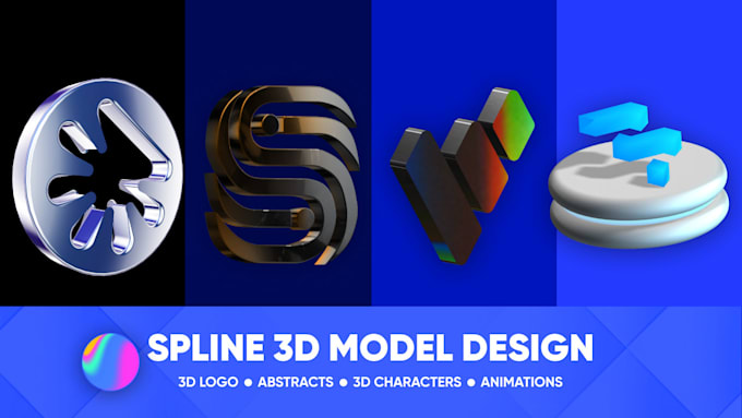 Design custom 3d models using spline by Danyal006 | Fiverr