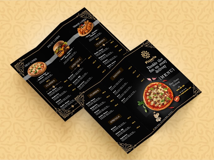 Do modern restaurant menu design by Ameenali206 | Fiverr